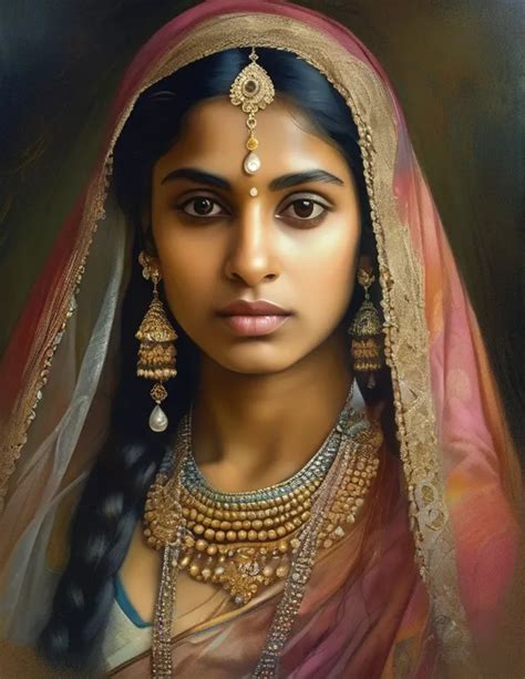 Download Indian Woman Sari Young Woman Royalty Free Stock Illustration
