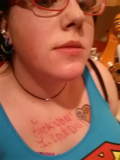 She Wrote In Red Sharpie To Give The Illusion Of Cutting Bonus Single
