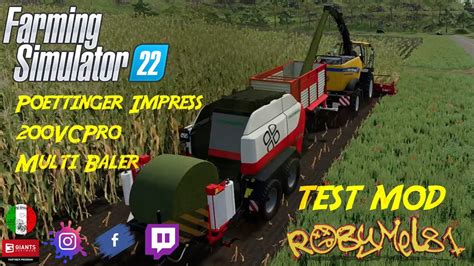Poettinger Impress 200vcpro Multi Baler Test Mod Consolepc Farming