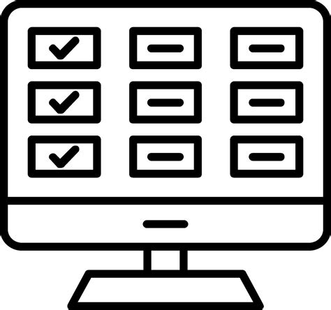 Task List Line Icon Vector Art At Vecteezy