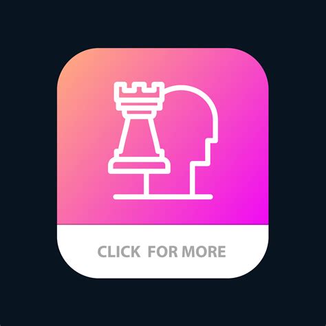 Business Decisions Modern Strategic Mobile App Button Android And Ios