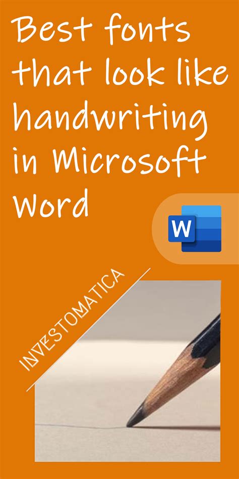 Great Fonts That Look Like Handwriting In Microsoft Word Investomatica