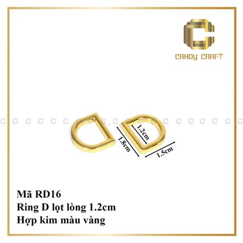 Ring D Vàng 12cm Phụ Kiện Đồ Da Candy Craft