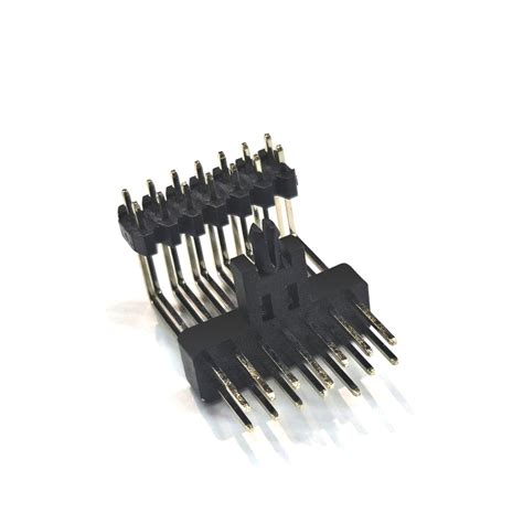 Kr2542 Series Dual Row Dip Right Angle Pin Header H 2 5 Konnra