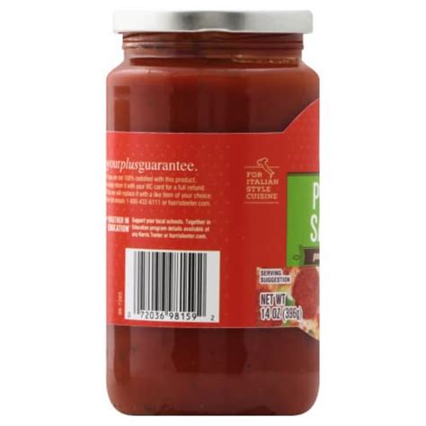 Harris Teeter™ Parlor Style Pizza Sauce 14 Oz Kroger