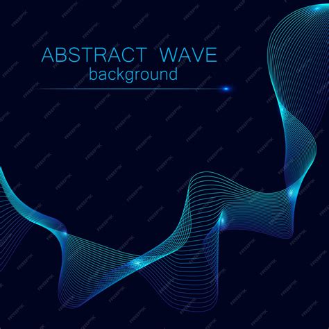 Premium Vector Abstract Music Wave Element For Design Vector Illustration Of Smooth Motion