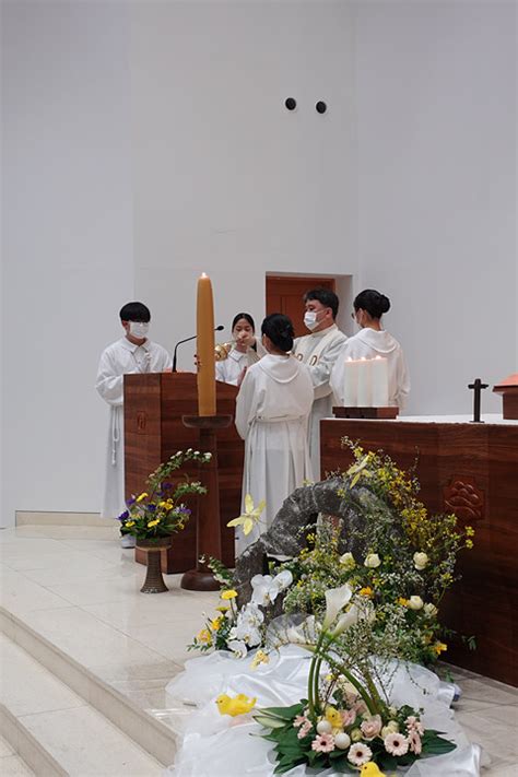 2023년 4월 9일 부활 대축일 파스카 성야 02 사진 천주교 서울대교구 목4동 성당