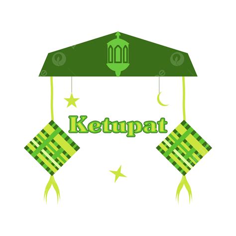 Idul Fitri Vector PNG Images Happy Idul Fitri Ketupat Design Vector