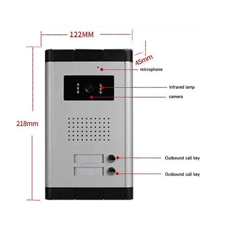 7 Apartment Wired Video Door Phone Intercom Entry System For Multi Units Fruugo Uk