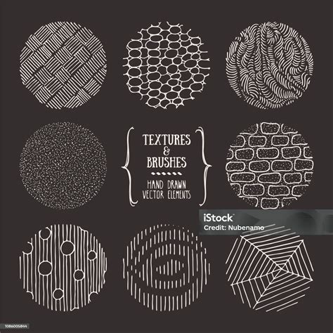 선형 손으로 그린 패턴 추상 텍스처 브러쉬 스트로크 라운드 Stickrs 라벨 포스터 일러스트 디자인 서식 파일 벡터 클립 아트