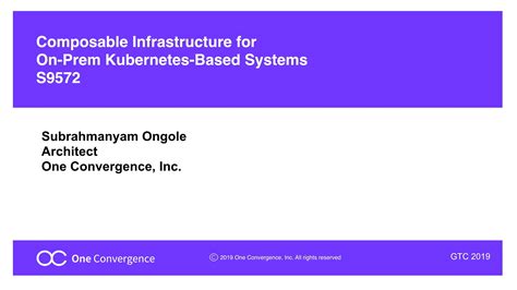 Gtc Silicon Valley 2019 Composable Infrastructure For On Prem