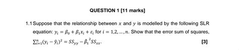 Solved Question 1 11 ﻿marks 11 ﻿suppose That The