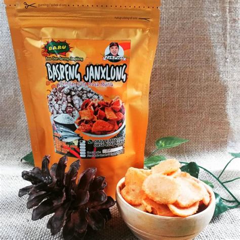 Jual Basreng 100 Gr Pedas Daun Jeruk Ganyong Janklong Muria Kudus Shopee Indonesia