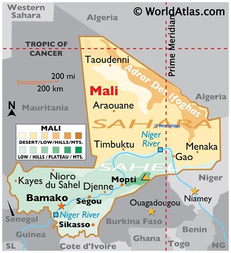 Mali Large Color Map