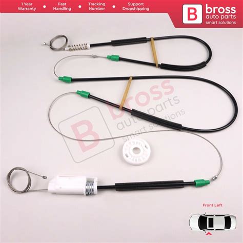 Bross 자동차 부품 전동 윈도우 레귤레이터 수리 키트 아우디 A4 S4 카브리올레 Cc 2003 2009 용 전면 좌측