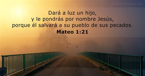 24 de diciembre de 2020 Versículo de la Biblia del día Mateo 1 21