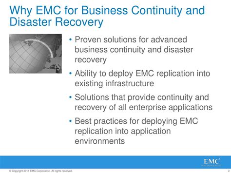 PPT EMC BUSINESS CONTINUITY AND DISASTER RECOVERY STRATEGIES