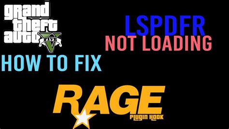 HOW TO FIX ALL RAGE PLUGIN HOOK ERRORS LSPDFR LOADING FIX 2024 YouTube