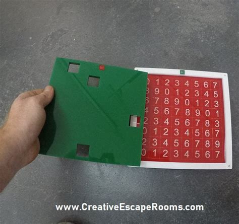 Christmas Themed Grille Cipher Escape Room Puzzle And Prop Etsy