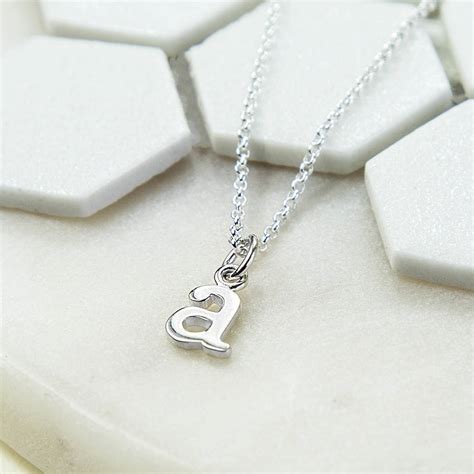Sterling Silver Initial Letter Necklace By Martha Jackson Sterling