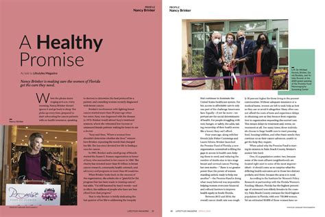 Nancy Brinker Interview Lifestyles Magazine