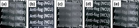 Antifogging Properties Of Polyelectrolyte Brushes A Untreated Glass