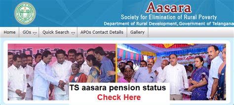 Ts Aasara Pension Status 2024 List Pdf With Aadhar Number