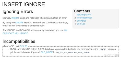 Mysql 中insert 与 Insert Ignore 插入 Null 测试51cto博客mysql Insert Ignore