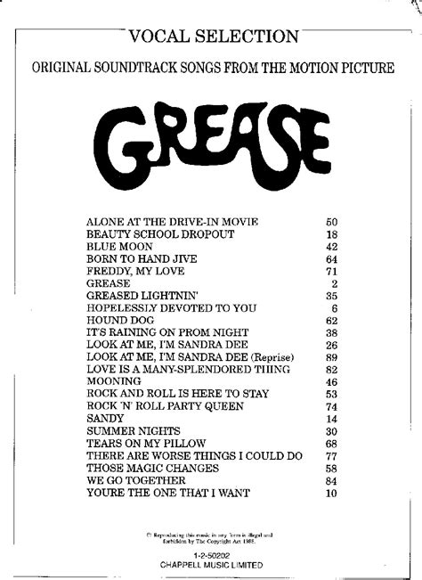 Grease Vocal Selections Pdfepub Version Downloadable Download Feetlux Store