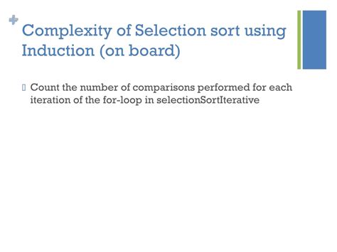 Ppt Lecture 7 Induction And Sorting Powerpoint Presentation Free