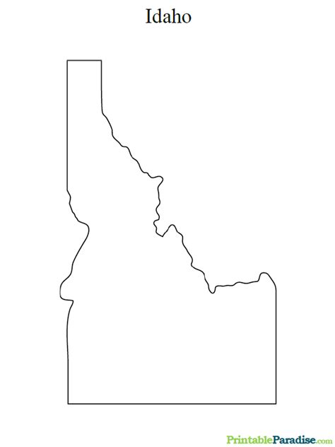 Printable Map Of Idaho