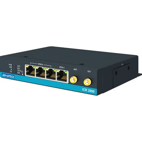 Icr 2531w Advantech Industrieller 4g Lte Cat4 Router Mit Wi Fi Bellequip