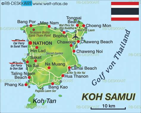 Map Of Koh Samui Thailand Map In The Atlas Of The World World Atlas