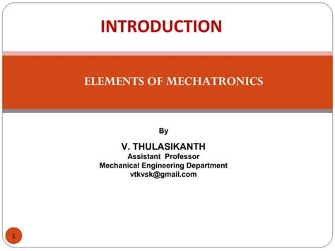 Mechatronics Ppt
