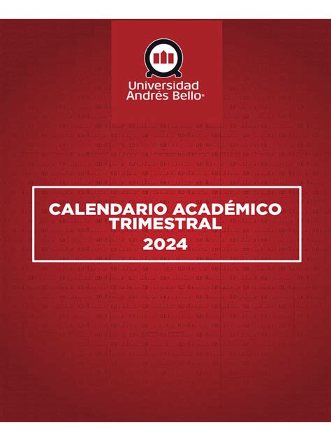 Calendario Academico 2024 Unab Advance Pdf