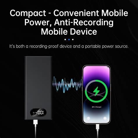 แบบพกพา Power Bank ลักษณะการบันทึก Interceptor และ Jammer ป ้ องกันการ