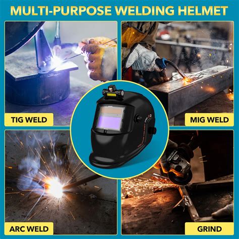 Trqwh Welding Helmet With Light True Color Auto Darkening Welding