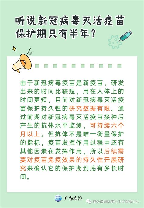 新冠疫苗问答听说新冠疫苗保护期只有半年？病毒变异，疫苗就白打了？