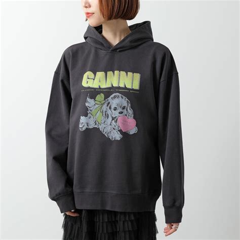Ganni（ガニー） パーカー Puppy Oversized Hoodie T4360 3654 レディース スウェット フーディー