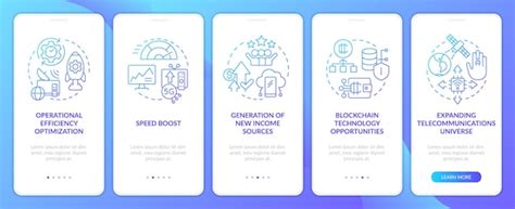 premium vector iot in telecommunication profits blue gradient