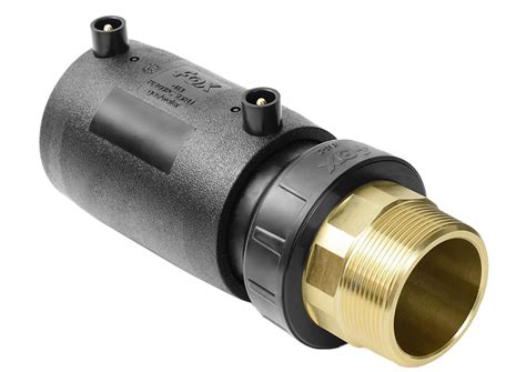 Electrofusion Coupler With Pebrass Transition Electrofusion Fitting Pe100 Rc