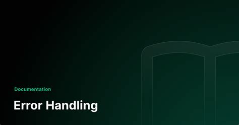 error handling avii api docs