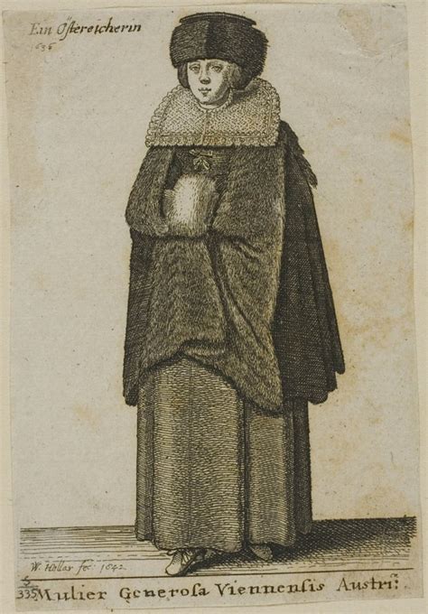 Woman From Vienna By Wenceslaus Hollar Buy Fine Art Print