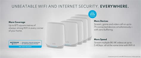 RBK S Orbi Tri Band Mesh WiFi System NETGEAR