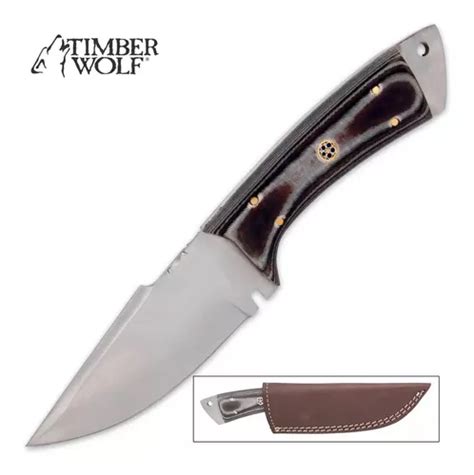 Cuchillo De Caceria Full Tang Timber Wolf Grindstone Tw1198 Envío Gratis