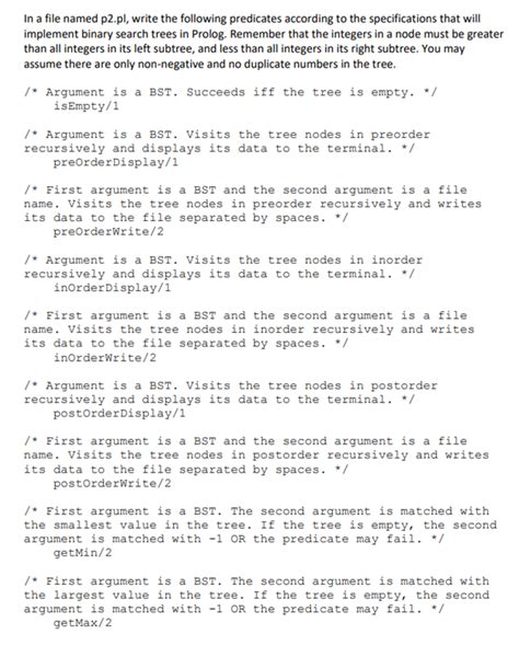 Solved In A File Named P2pl Write The Following Predicates