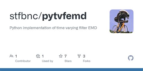 GitHub Stfbnc Pytvfemd Python Implementation Of Time Varying Filter EMD