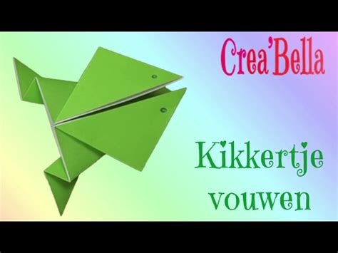 Kikker Vouwen Origami Crea Bella 6a20a9