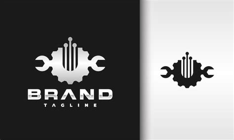 Premium Vector Maintenance Setting Tech Logo