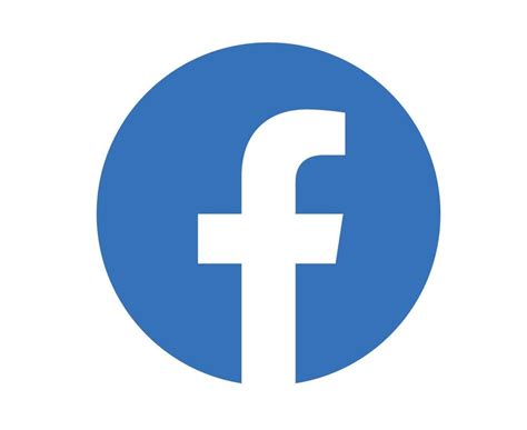 Facebook Social Media Logo Abstract Symbol Design Vector Illustration